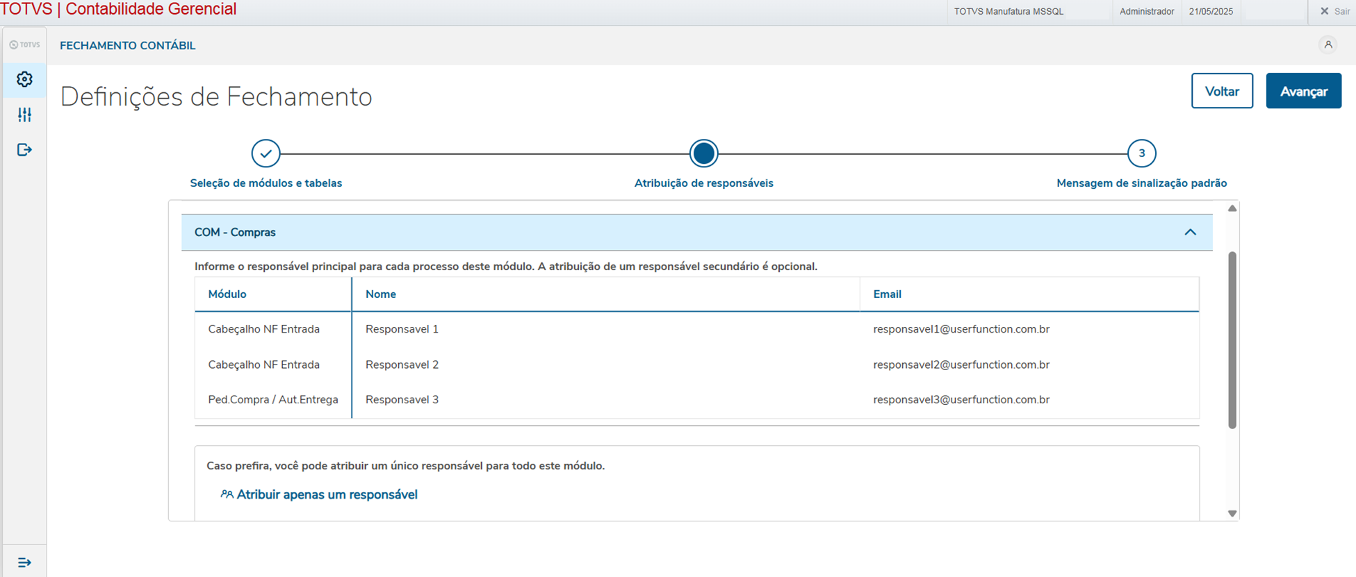 Novo Fechamento Contábil Protheus - User Function